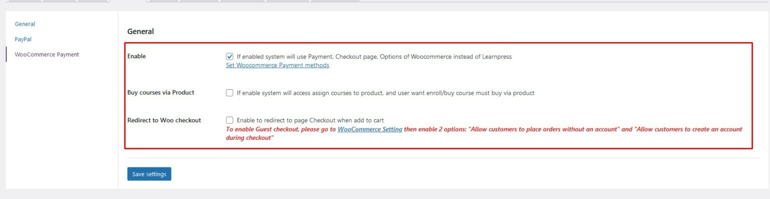 WooCommerce Add-On for LearnPress - ThimPress