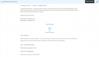 Assignments Add-on for LearnPress - ThimPress