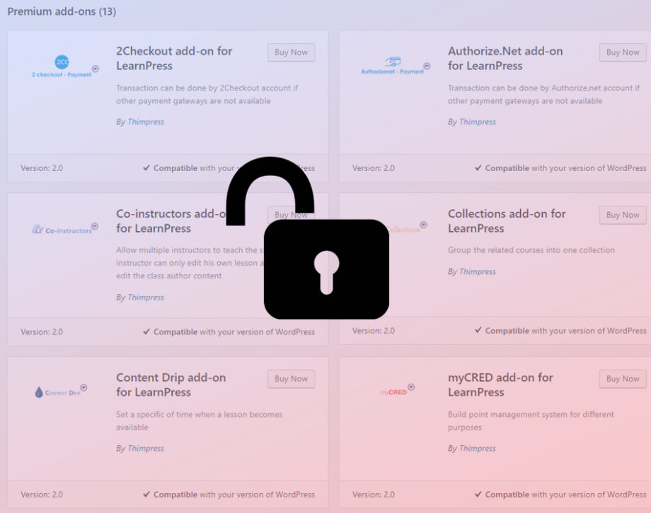 LMS WordPress Plugin - LearnPress PRO Bundle
