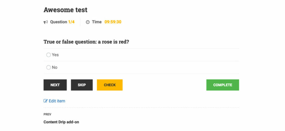 Random Quiz Add-on for LearnPress - ThimPress