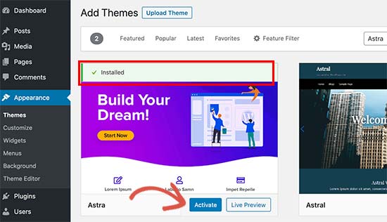 How To Install WordPress Theme ThimPress