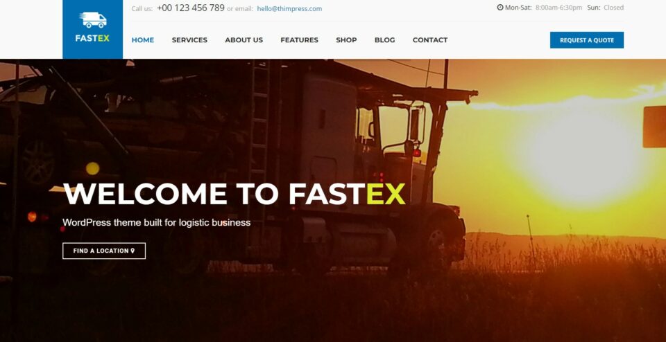 FastEx | Logistics WordPress Theme Changelog | ThimPress