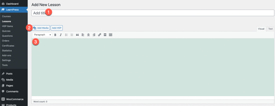How To Create A Lesson With Learnpress Plugin 2025