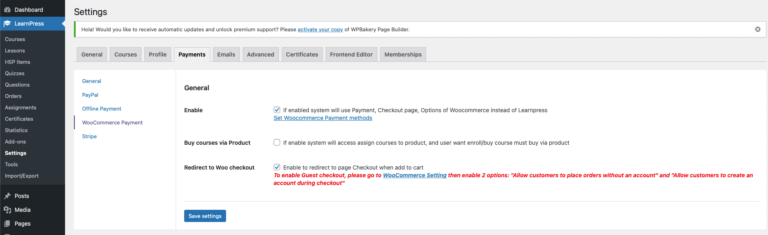 Woocommerce Add On For Learnpress Thimpress