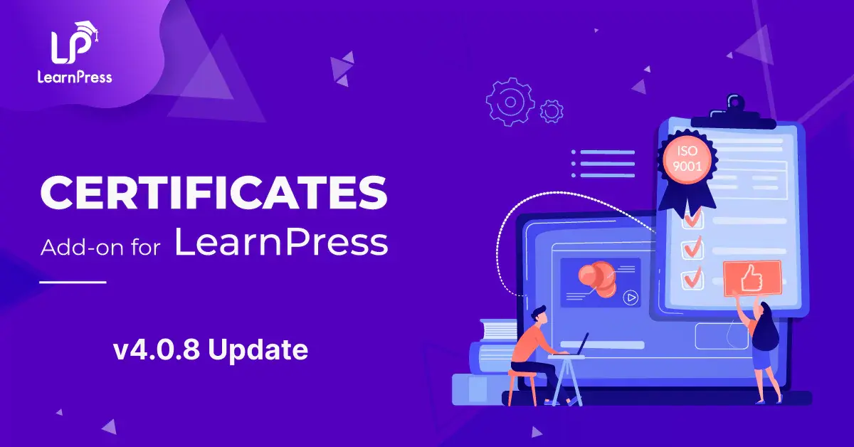 LearnPress Add-on Certificate v4.0.8 Update