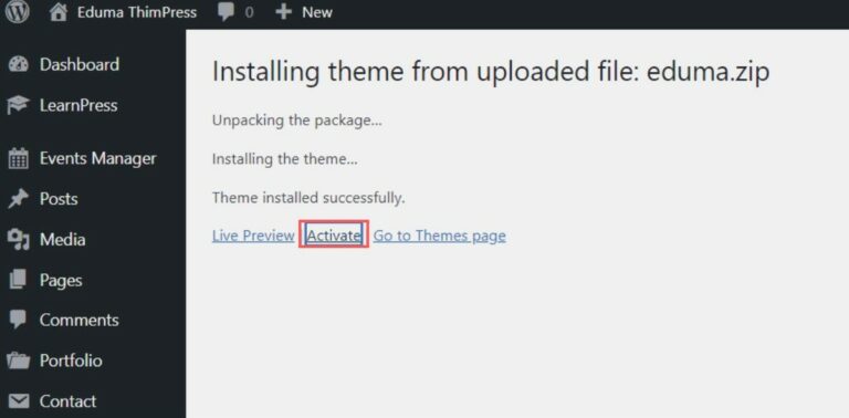 Installing Eduma Theme on WordPress: Step-By-Step Guide