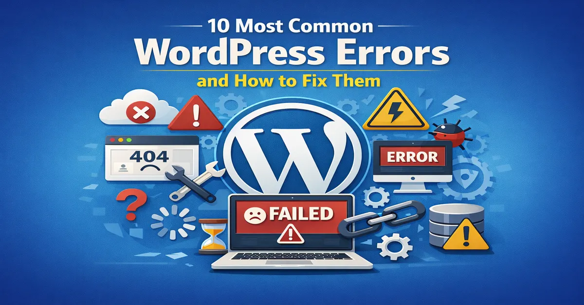 10 Most Common WordPress Errors & How to Fix Them for 2026